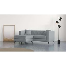 Home Affaire Ecksofa &raquo;MATTHEW L-Form ideal f&uuml;r kleine R&auml;ume, Ma&szlig;e B/T/H: 201/162/74 cm&laquo; elegantes Designsofa, feine Steppung im R&uuml;cken, incl. 