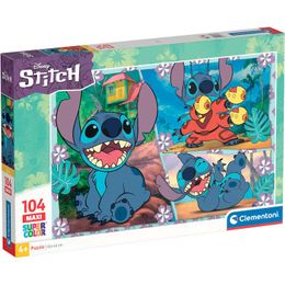 Clementoni Puzzle »Disney Stitch, Maxi, Supercolor« Made in Europe bunt
