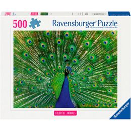 Ravensburger Puzzle »Colorful Animals, Peacock« Made in Germany bunt