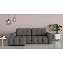 OTTO HOME Ecksofa »Manilla, wahlweise mit Bettfunktion, B/T/H 265/170/91 cm« L-Form mit Recamiere rechts/links bestellbar, Wellenunterfederung...
