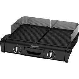 Tefal Tischgrill »TG800N Family-Grill« 2400 W Indoor- & Outdoor-Elektrogrill, 2 Grillplatten, antihaftbesch., 2400 W Schwarz Praktisch:...