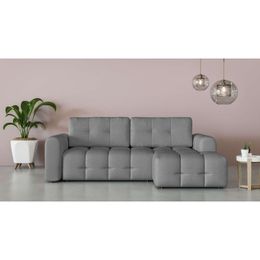 OTTO HOME Ecksofa »Manilla, wahlweise mit Bettfunktion, B/T/H 265/170/91 cm« L-Form mit Recamiere rechts/links bestellbar, Wellenunterfederung...