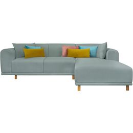 OTTO home Ecksofa &raquo;Maroon L-Form&laquo; in skandinavischem Design, mit losen Kissen blau Struktur (100% Polyester);Struktur grob ( 100% POLYPROPYLEN;