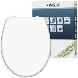 Schütte SCHÜTTE WC-Sitz mit Absenkautomatik und Schnellverschlusstechnik weiß