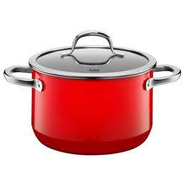 Silit Fleischtopf &raquo;Passion red, Kochtopf Induktion schneid- und kratzfest&laquo; Silargan rot