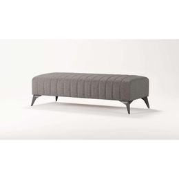 Home Affaire Polsterhocker &raquo;MATTHEW Sitzhocker XXL, Ma&szlig;e B/T/H: 140/60/43 cm&laquo; Steppung, belastbar bis 180 kg grau 100% Polyester