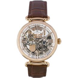 Carl von Zeyten Automatikuhr &raquo;Elzach&laquo; Armbanduhr, Herrenuhr, Made in Germany, Mechanische Uhr braun Elegante Herrenautomatikuhr