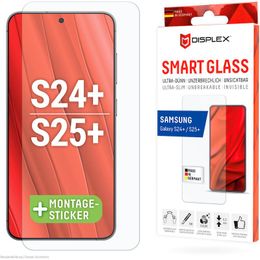 Displex Displayschutzglas »Smart Glass« für Samsung Galaxy S24+;Samsung Galaxy S25+ Displayschutzfolie Displayschutz kratzer-resistent 9H...