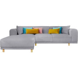 OTTO home Ecksofa &raquo;Maroon L-Form&laquo; in skandinavischem Design, mit losen Kissen grau Struktur (100% Polyester);Struktur grob ( 100% POLYPROPYLEN;