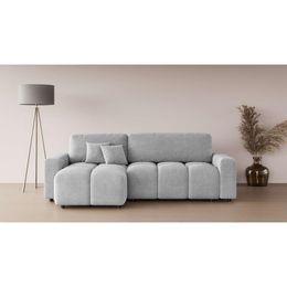 Home Affaire Ecksofa »FELICI, Schlafsofa 233cm, L-Form mit Recamiere beidseitig montierbar« Designsofa mit Bettfunktion und Bettkasten, Maße B/T/H:...