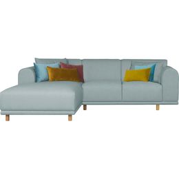 OTTO HOME Ecksofa »Maroon L-Form« in skandinavischem Design, mit losen Kissen petrol