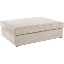 OTTO home Polsterhocker &raquo;Enid&laquo; einzeln stellbar oder als Teil eines Modulsofas, fester Sitzkomfort beige Baumwollmix (60% Baumwolle/40% Leinen);