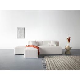 Home Affaire Ecksofa &raquo;Sundstrup L-Form&laquo; Modulserie, individuelle Zusammenstellung beige 93% Polyester, 6% Acryl, 1% Baumwolle