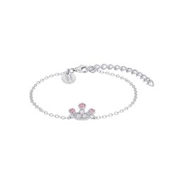 Prinzessin Lillifee Armband »Krone« mit Glasstein silberfarben-weiß-rosa + weiß-rosa 15 cm Zauberhaftes Armband "Krone" für Mädchen von der...