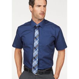 MAN'S WORLD Man's World Damen Kurzarmhemd Kurzarm blau 3738S, N-Gr