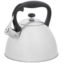 RESTO KITCHENWARE Wasserkessel »Gemini, Flötenkessel 3 l mit wärmespeicherndem Boden im Geschenkkarton« 1 Stk. tlg. Edelstahl silberfarben
