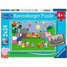 Ravensburger Puzzle »Partyzeit!« 2x24 Teile; Made in Europe bunt