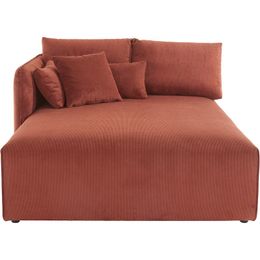 OTTO home Ottomane &raquo;N&ouml;re&laquo; Lounge-Modul - zum eigenen Zusammenstellen, Breite 138cm, Tiefe 168cm orange 92% Polyester, 8% Polyamid