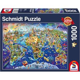 Schmidt Spiele Puzzle »Entdecke unsere Welt« bunt