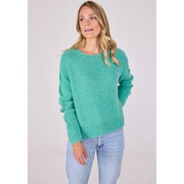 LIEBLINGSSTÜCK LIEBLINGSSTÜCK Rundhalspullover »AmairaL« mit Zopfmuster am Ärmel island green 34 34 Pullover mit Zopfmuster am Ärmel von Lieblingsstück