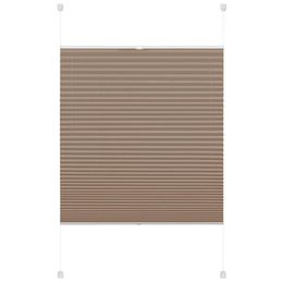 OTTO HOME Plissee &raquo;EASYFIX PIA&laquo; ohne Bohren verspannt mit patentiertem Tr&auml;gersystem taupe Obermaterial: 100% Polyester 130 cm