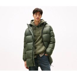 Tommy Jeans Steppjacke »TJM ESSENTIAL DOWN PARKA« mit Kapuze Daunenjacke, Übergangsjacke mit Kapuze Pewter Green XL XL Steppjacke von Tommy Jeans