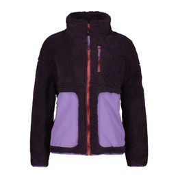 alife and kickin ALIFE & KICKIN Winterjacke &raquo;Damen AnoukAK G&laquo; ohne Kapuze Stylische Teddy Pl&uuml;schjacke mit hohem Kragen und Fleece-Innenfutter aubergine S S...