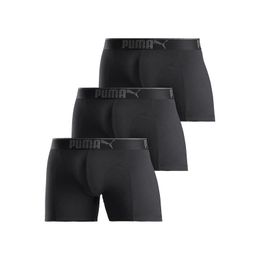 Puma Boxershorts »Lifestyle Sueded Cotton Boxer 3P« Packung, 3er-Pack, mit minimalistischem Design schwarz S S Herrenunterhose von Puma