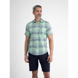Lerros Kurzarmhemd »Herren Karohemd in leichter Strukturqualität« LIGHT PEPPERMINT 3XL - Normalgrößen Normalgrößen 3XL REGULAR FIT (normale Passform)