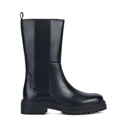 Geox Leder-Stiefel "Iridea" in Schwarz - 44% | Größe 37 | Damen-stiefel