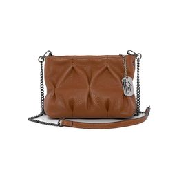 Anna Morellini Leder-Umhängetasche in Hellbraun - (B)20 x (H)14 x (T)9 cm - 80% | Damen-taschen
