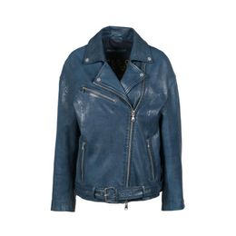 Freaky Nation Lederjacke &raquo;Anuk-FN&laquo; blau L(40)