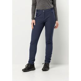 Jack Wolfskin Softshellhose »GEIGELSTEIN SLIM PANTS W« night-blue 42 - Normalgrößen Normalgrößen 42 Softshellhose für alle Jahreszeiten