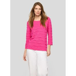 Rabe 3/4-Arm-Shirt mit Struktur Muster Malve 40 40 Shirt von Rabe