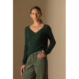 Perfect Cashmere Kaschmir-Pullover "Penelope" in Dunkelgrün - 58% | Größe XXL | Damen-pullover-cardigans