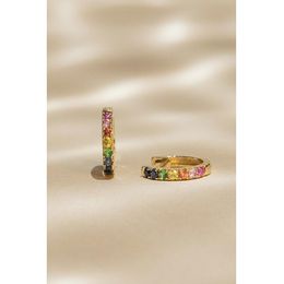 DIAMANTA Gold-Creolen "Colorful Love" mit Saphiren - 81% | Schmuck