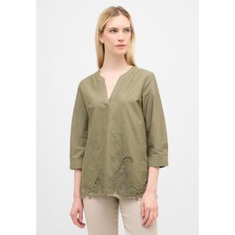 Eterna Schlupfbluse &raquo;LOOSE FIT&laquo; olive 40 40 Steh-Kragen