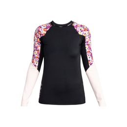 Roxy Rash Guard »Active« Anthracite Swim Blooms XXL XXL Umweltbewusstes Material: Leistungsstarkes...