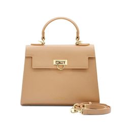ATELIERS SAINT GERMAIN Leder-Henkeltasche in Beige - (B)26 x (H)20 x (T)11 cm - 81% | Damen-taschen