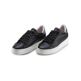 Anna Morellini Leder-Sneakers "Amella" in Schwarz - 81% | Größe 39 | Damen-sneakers