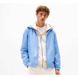 Tommy Hilfiger Blouson »RWB HOODED JACKET« mit Kapuze Freizeitjacke, Übergangsjacke elastische Bündchen, wasserabweisend Cloudy Blue L L...