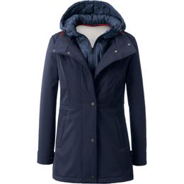 LPO Softshelljacke »LUCANIA PEAK Women« leichte Softshelljacke mit All-Over-Print und abnehmbarer Kapuze navy 40/42 (M) 40/42 (M) Gefütterte...