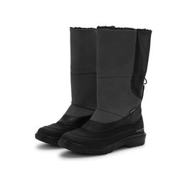 Ilse Jacobsen Leder-Stiefel in Schwarz/ Grau - 71% | Größe 40 | Damen-stiefel