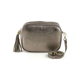 Marlon Leder-Umhängetasche "Novo" in Grau - (B)24 x (H)18 x (T)8 cm - 69% | Damen-taschen