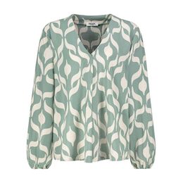 Sublevel Bluse in Mint/Wei&szlig; - 50% | Gr&ouml;&szlig;e M | Damen-blusen