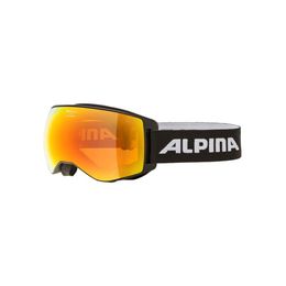 Alpina Ski-/ Snowboardbrille "Naator-Q-Lite" in Schwarz/ Orange - 39% | Damen-outdoor-ausruestung