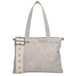 Beagles Schultertasche "Malaga" in Grau - (B)31 x (H)24 x (T)10 cm - 58% | Damen-taschen