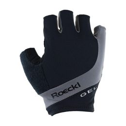 Roeckl Sports Fahrradhandschuhe "Halver 2" in Schwarz/ Grau - 37% | Gr&ouml;&szlig;e 9 | Damenhandschuhe