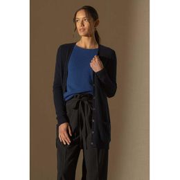 Perfect Cashmere Kaschmir-Cardigan "Pearl" in Dunkelblau - 56% | Größe XXL | Damen-pullover-cardigans