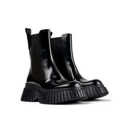 Camper Leder-Chelsea-Boots in Schwarz - 56% | Größe 40 | Stiefeletten